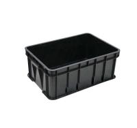 China Antistatic Electronics Tray Folding ESD Bin Box Plastic Black With Dividers for sale