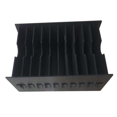 China ESD Conductive Anti Static Plastic Box 375x250x65mm for PCB SMT Storage for sale