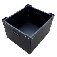 China ESD Conductive Anti Static Plastic Box 375x250x65mm for PCB SMT Storage for sale