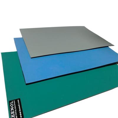 China ESD Rubber Mat 120cm x 90cm Antistatic Table Mat for Electronic Assembly Blue Black Grey Green for sale