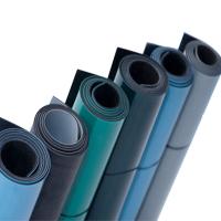 China Customized Blue Vinyl ESD Antistatic PVC Floor Mat 1.2M Width 3mm Thickness for sale
