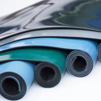 China Customized Blue Vinyl ESD Antistatic PVC Floor Mat 1.2M Width 3mm Thickness for sale