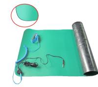 China Green 1.2mx10m 2mm ESD Antistatic Rubber Mat For Workbench Table for sale