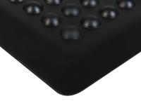 China Antistatic 3 Layer PVC Black Yellow ESD Anti Fatigue Mat 600mm 12mm for sale