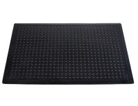 China Antistatic 3 Layer PVC Black Yellow ESD Anti Fatigue Mat 600mm 12mm for sale