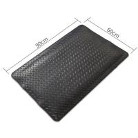 China Black Yellow Antistatic Conductive Cleanroom ESD Anti Fatigue Mat 20x39 Inch 3/4 Inch Thick for sale