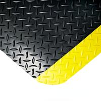 China ESD Anti Fatigue Mat 3 Layer Black Yellow Flooring 910x610mm Anti Static Industrial Mat for sale