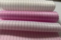 China Blue Anti Static ESD Conductive Fabric 5mm Grid Strip for Cleanroom Garments for sale