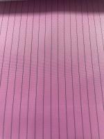 China Blue Anti Static ESD Conductive Fabric 5mm Grid Strip for Cleanroom Garments for sale