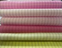 China 5mm/4mm Grid/Strip ESD Polyester/Cotton Electrically Conductive Fabric With 0.1s Static Decay for sale