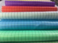 China 100% Polyester Antistatic Conductive Fabrics Stripe Anti-Static Esd Poly Twill Grid Fabrics For Uniforms for sale