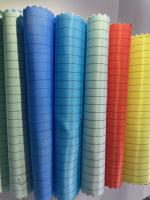 China Anti Static ESD Conductive Fabric 5mm Stripe 110gsm for Industrial Garment Making for sale