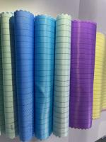 China Anti Static ESD Conductive Fabric 5mm Stripe 110gsm for Industrial Garment Making for sale