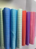 China Antistatic ESD 5mm/4mm Grid Strip Polyester Fabric 98% Polyester+2% Conductive Filament for sale