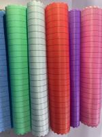 China Antistatic ESD 5mm/4mm Grid Strip Polyester Fabric 98% Polyester+2% Conductive Filament for sale
