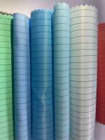 China ESD Antistatic Polyester Fabric Cleanroom Polyester Grid ESD Fabric 0.5cm Pitch Grid for sale