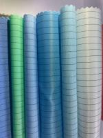 China ESD Antistatic Polyester Fabric Cleanroom Polyester Grid ESD Fabric 0.5cm Pitch Grid for sale