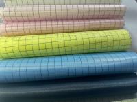 China Anti Static Conductive 65% Polyester 35% Cotton Twill Fabric 5mm Grid for ESD Clothing for sale
