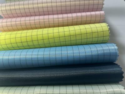 China 100D*100D Anti Static ESD Fabric 98% Polyester 2% Conductive Filament for sale