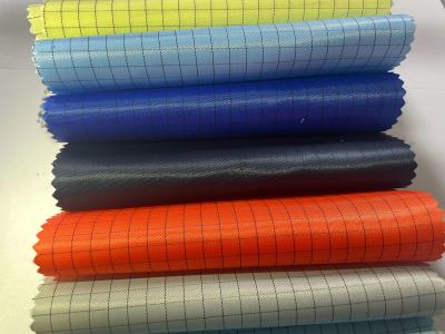 China Industrial Polyester Lint Free Clean Room ESD Anti Static Fabric 1.5m Width 10^6-10^9Ω for sale