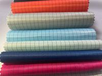 China 5mm Grid ESD Antistatic Polyester Conductive Fabric 150cm Width 10^6-10^9 Ohm Cleanroom Fabric for sale