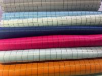 China Antistatic ESD Conductive Polyester Twill Coverall Fabric 1.5m Width 10^6-10^9 Ohm for sale