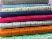 China Antistatic ESD Conductive Polyester Twill Coverall Fabric 1.5m Width 10^6-10^9 Ohm for sale