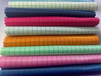 China Antistatic Cleanroom ESD Fabric 5mm Grid 1.5m Width for Lab Clothing for sale