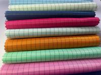 China Antistatic Cleanroom ESD Fabric 5mm Grid 1.5m Width for Lab Clothing for sale