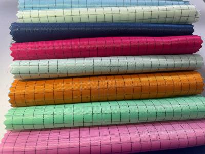 China Antistatic Cleanroom ESD Fabric 5mm Grid 1.5m Width for Lab Clothing for sale