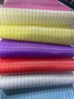 China ESD Conductive Fabric 5mm Grid 100d Polyester Anti Static Fabric for Cleanroom Uniform for sale