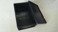 China Anti-Static Conductive Cleanroom ESD Bin Tray with Dividers Black PP Plastic Box 10^3-10^5 ohms for sale