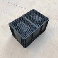 China Anti-Static Conductive Cleanroom ESD Bin Tray with Dividers Black PP Plastic Box 10^3-10^5 ohms for sale