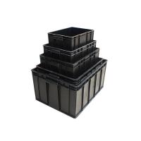 China Antistatic Esd Plastic Tray Container Esd Component Tray Antistatic Bin Conductive Boxes For Electronics for sale