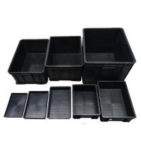 China Esd Compartment Box Circulation Carton Box For PCB Black Electronic ESD Plastic Anti Static Package And Storage Accept for sale