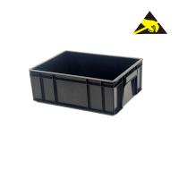 China ESD Conductive Storage Bins Anti Static PCB Tray with Dividers Surface Resistance 10^3-10^5 ohms for sale