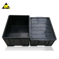 China ESD Conductive Storage Bins Anti Static PCB Tray with Dividers Surface Resistance 10^3-10^5 ohms for sale