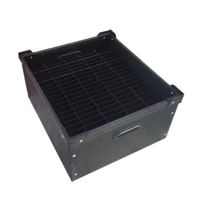 China ESD Antistatic Plastic Box Black PCB Tray Electronic Component Storage 10^3-10^5 ohms for sale