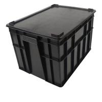 China Small ESD Safe Plastic Boxes 350*265*125mm Anti Static Bin Glossy Lamination for sale