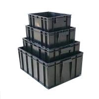 China Small ESD Safe Plastic Boxes 350*265*125mm Anti Static Bin Glossy Lamination for sale