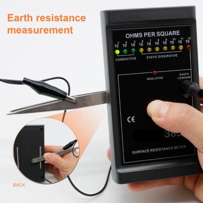 China Portable ESD Wrist Strap Tester Static Detection Monitor 10^2-10^12 Ohms for sale