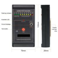 China Portable ESD Wrist Strap Tester Static Detection Monitor 10^2-10^12 Ohms for sale