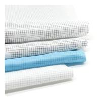 China Cleanroom Anti Static ESD Fabrics Polyester Shrink Resistant Fabric for sale
