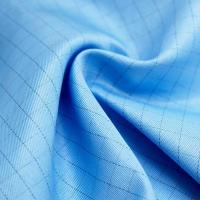 China Cleanroom Anti Static ESD Fabrics Polyester Shrink Resistant Fabric for sale