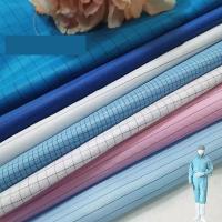 China Cleanroom Anti Static ESD Fabric 188x120 Cotton Polyester Work Wear Fabric 1.5m Width for sale