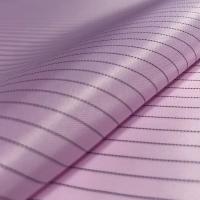 China Anti Static ESD Fabric 155gsm Striped Cotton Polyester Cleanroom Fabric 1.5m Width for sale