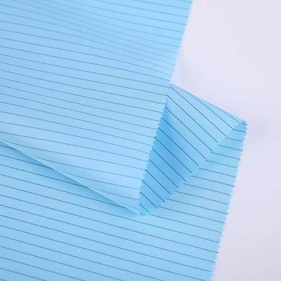 China Cotton Antistatic ESD Fabrics Grid Polyester Static Dissipative Fabric for sale