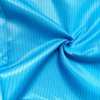 China Carbon ESD Anti Static Polyester Fabric 120gsm 58/60 Inch For Cleanroom Hospital Dress for sale