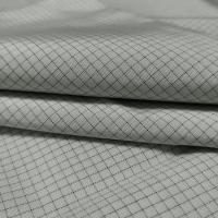 China Anti Static ESD Fabric 144cm Twill Polyester Static Dissipative Fabric for Cleanroom Garments for sale