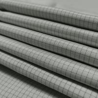 China Anti Static ESD Fabric 144cm Twill Polyester Static Dissipative Fabric for Cleanroom Garments for sale